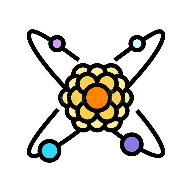 Cell Molecular Structure Color Icon Vector Illustration Stock Vector ...