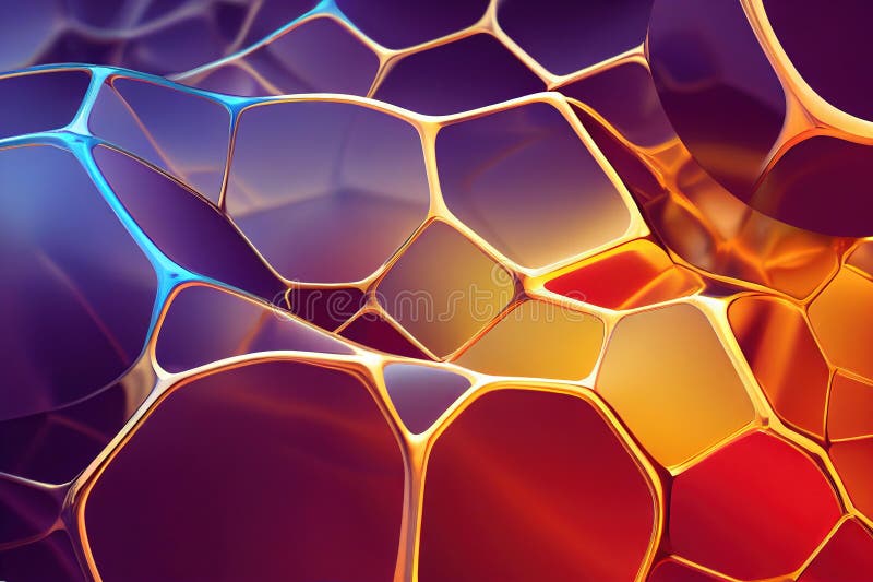 Cell Molecule Closeup in Molecular Science and Mediation Atoms and ...