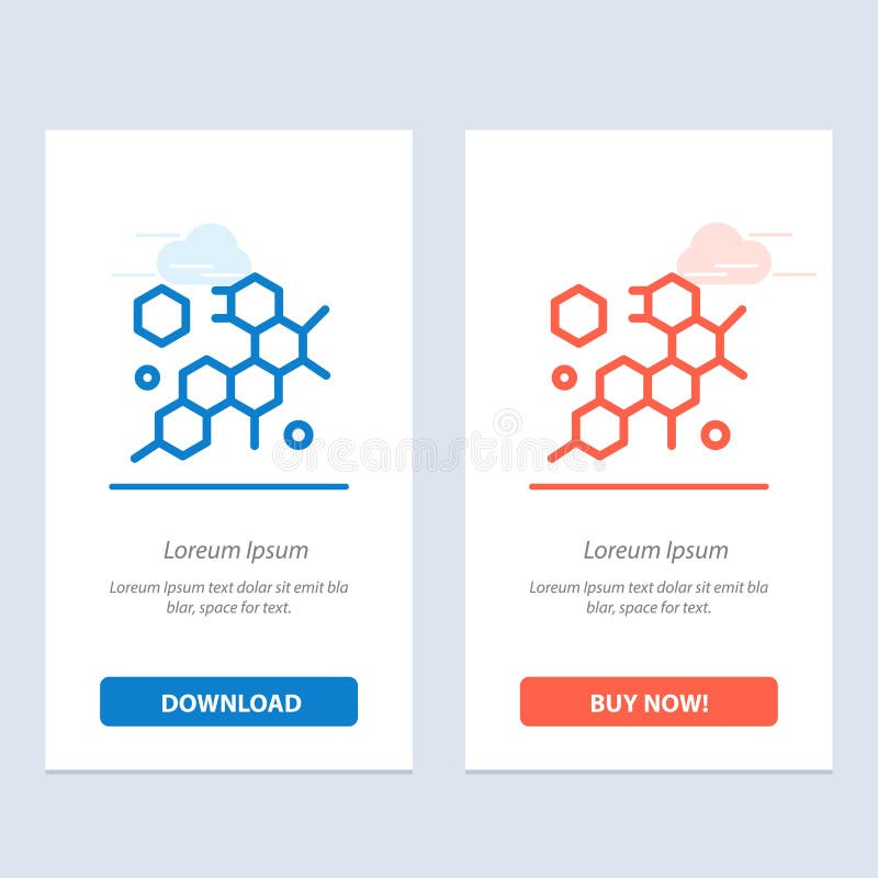 Cell, Molecule, Science Blue and Red Download and Buy Now Web Widget ...