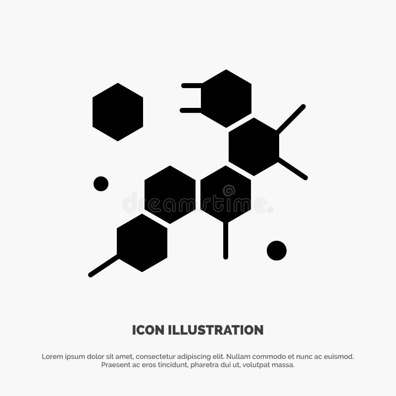 Cell, Molecule, Science Solid Glyph Icon Vector Stock Vector - Illustration of human, structure ...