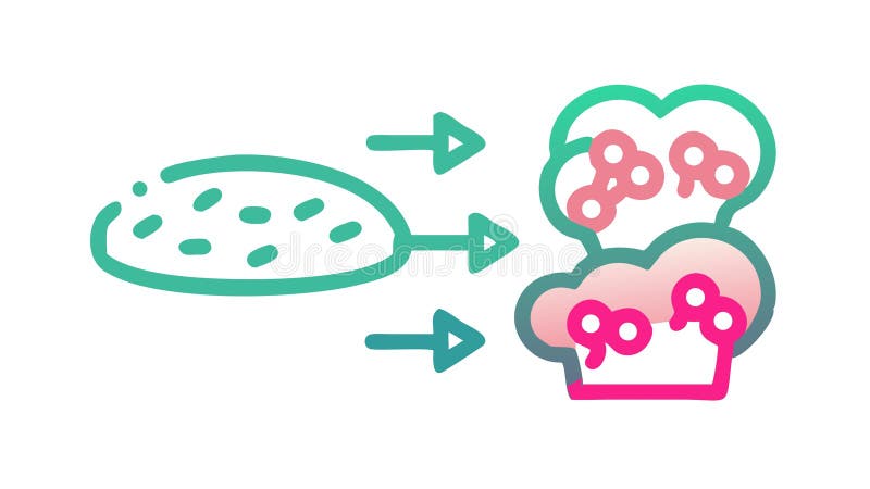 Cell Multiplication and Growth Vector Icon, Vector Design Generative AI ...
