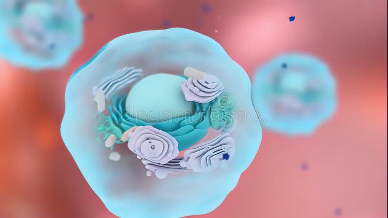 Cell Nucleus and Its Internal Structure Stock Illustration ...