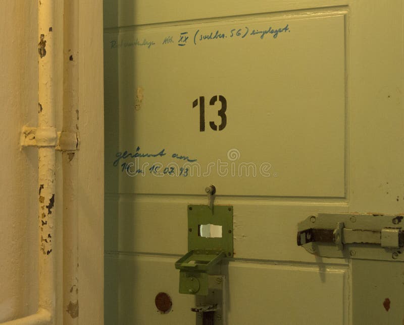The Cell Number 44 on the Wall. the Eastern State Penitentiary Stock ...