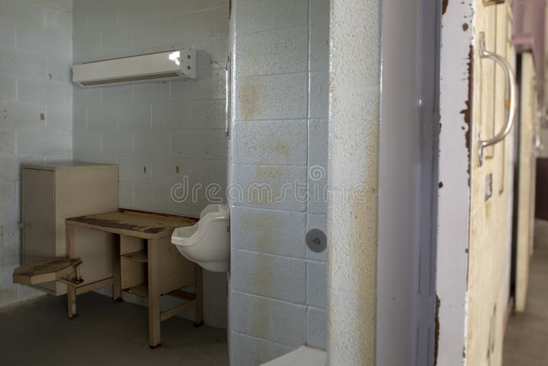 Cell through Open Door in Jail Stock Image - Image of doors, indoors ...