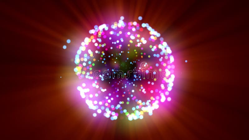 Cell Particle Light Ray, Illustration Render Stock Illustration ...