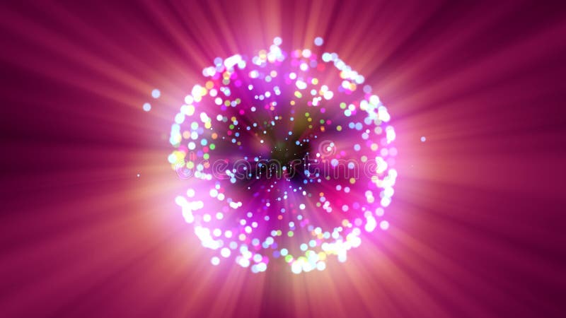 Cell Particle Light Ray, Illustration Render Stock Illustration ...