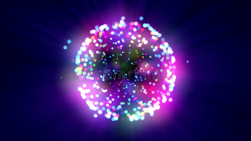Cell Particle Light Ray, Illustration Render Stock Illustration ...