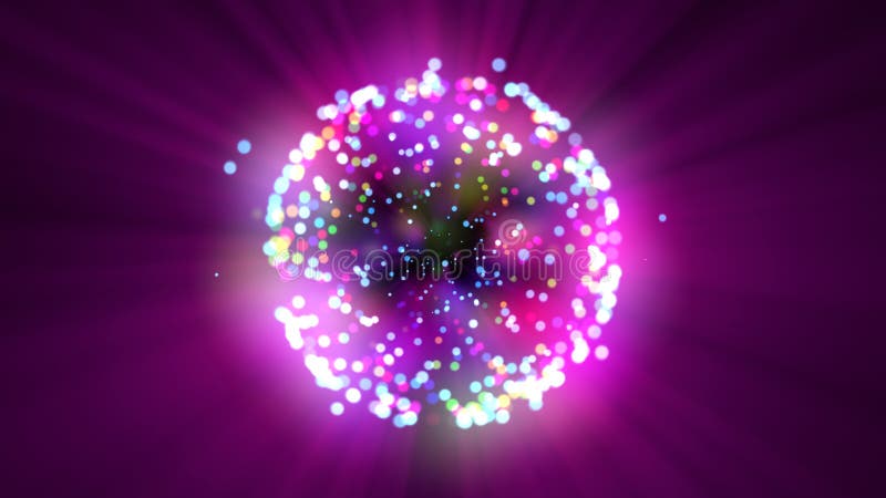Cell Particle Light Ray, Illustration Render Stock Illustration ...