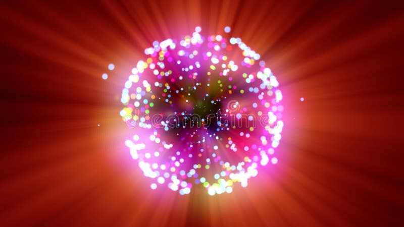 Cell Particle Light Ray, Illustration Render Stock Image - Image of ...