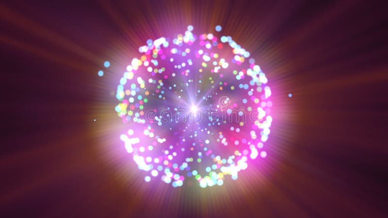 Cell Particle Light Ray, Illustration Render Stock Image - Image of ...