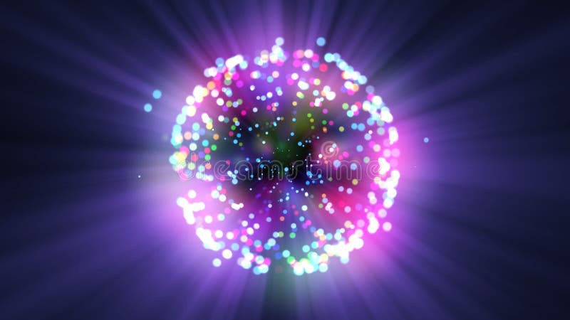 Cell Particle Light Ray, Illustration Render Stock Illustration ...