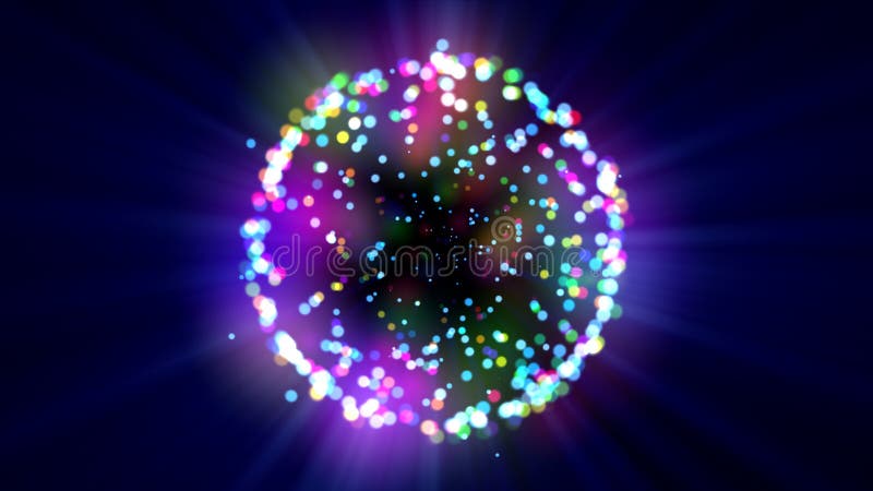 Cell Particle Light Ray, Illustration Render Stock Illustration ...