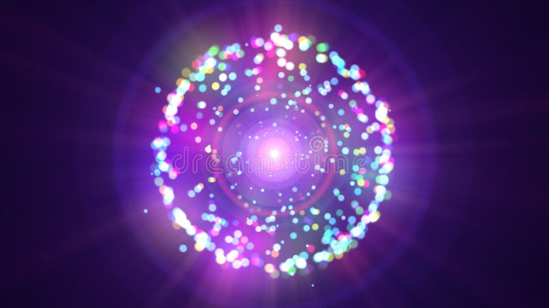 Cell Particle Light Ray, Illustration Render Stock Illustration ...