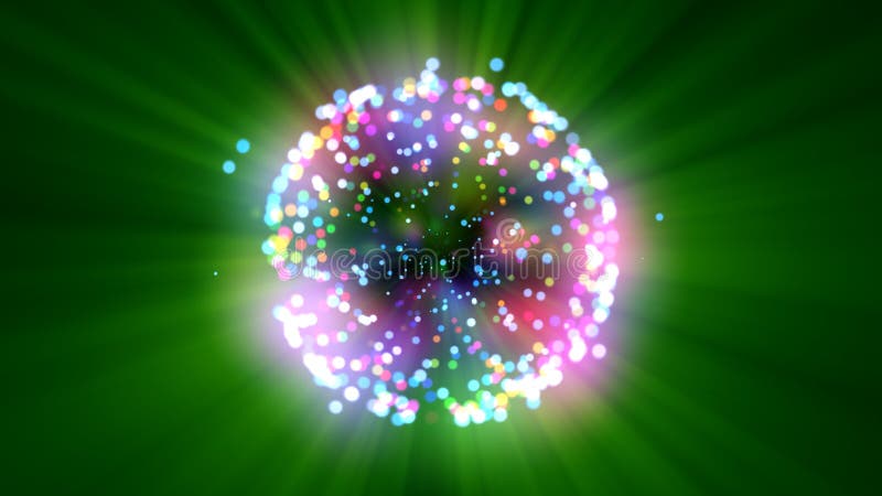 Cell Particle Light Ray, Illustration Render Stock Illustration ...