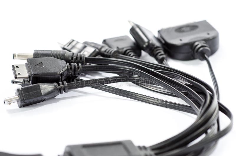 Cell phone adapters stock photo. Image of telephone, cable - 36576440