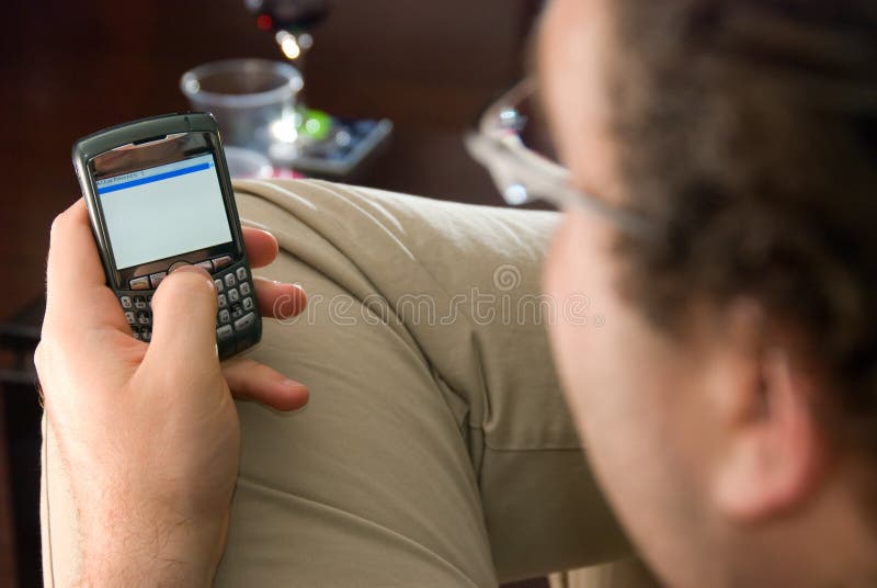 Cell Phone Addiction stock photo. Image of communication - 9924544