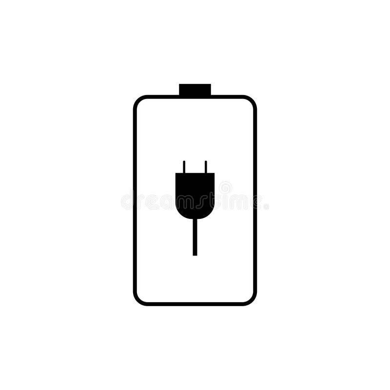 Cell Phone Battery Icon Logo Vector Design Stock Illustration ...