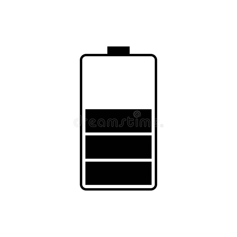 Cell Phone Battery Icon Logo Vector Design Stock Vector - Illustration ...