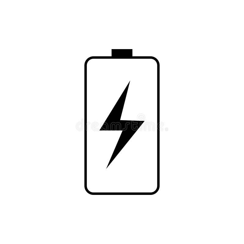 Cell Phone Battery Icon Logo Vector Design Stock Vector - Illustration ...