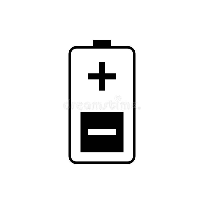 Cell Phone Battery Icon Logo Vector Design Stock Illustration ...