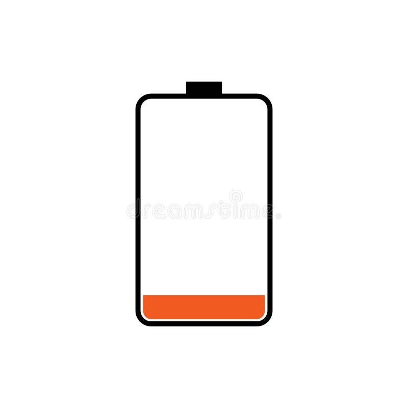 Cell Phone Battery Icon Logo Vector Design Stock Vector - Illustration ...