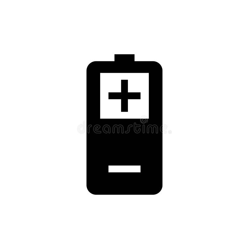 Cell Phone Battery Icon Logo Vector Design Stock Vector - Illustration ...