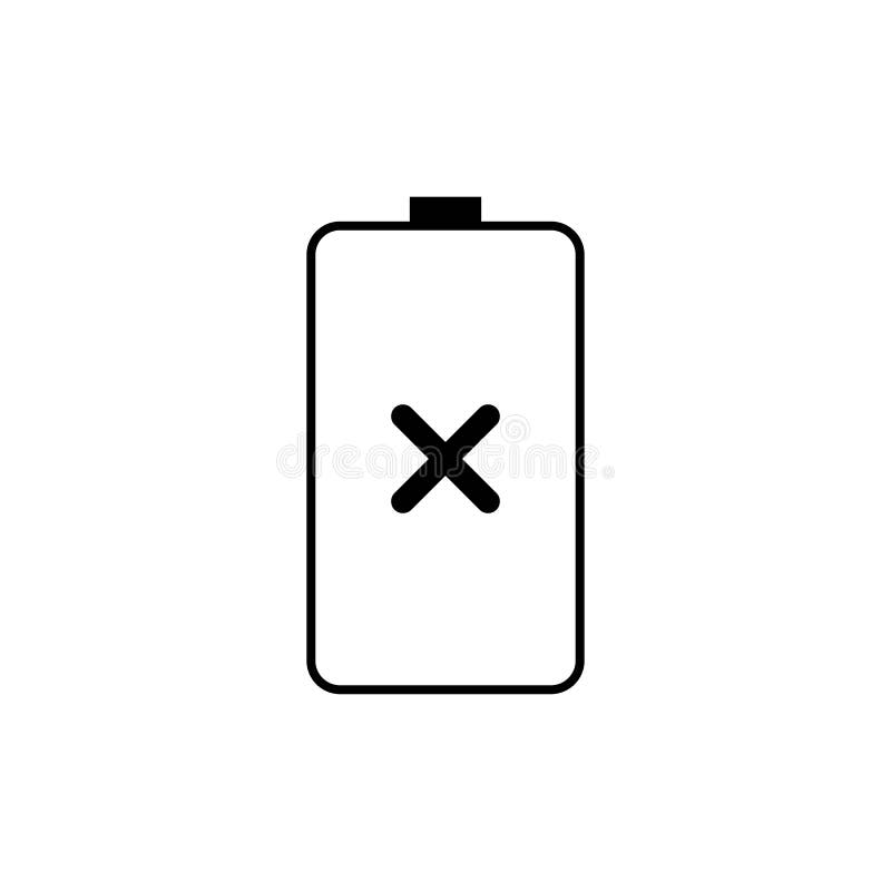 Cell Phone Battery Icon Logo Vector Design Stock Vector - Illustration ...