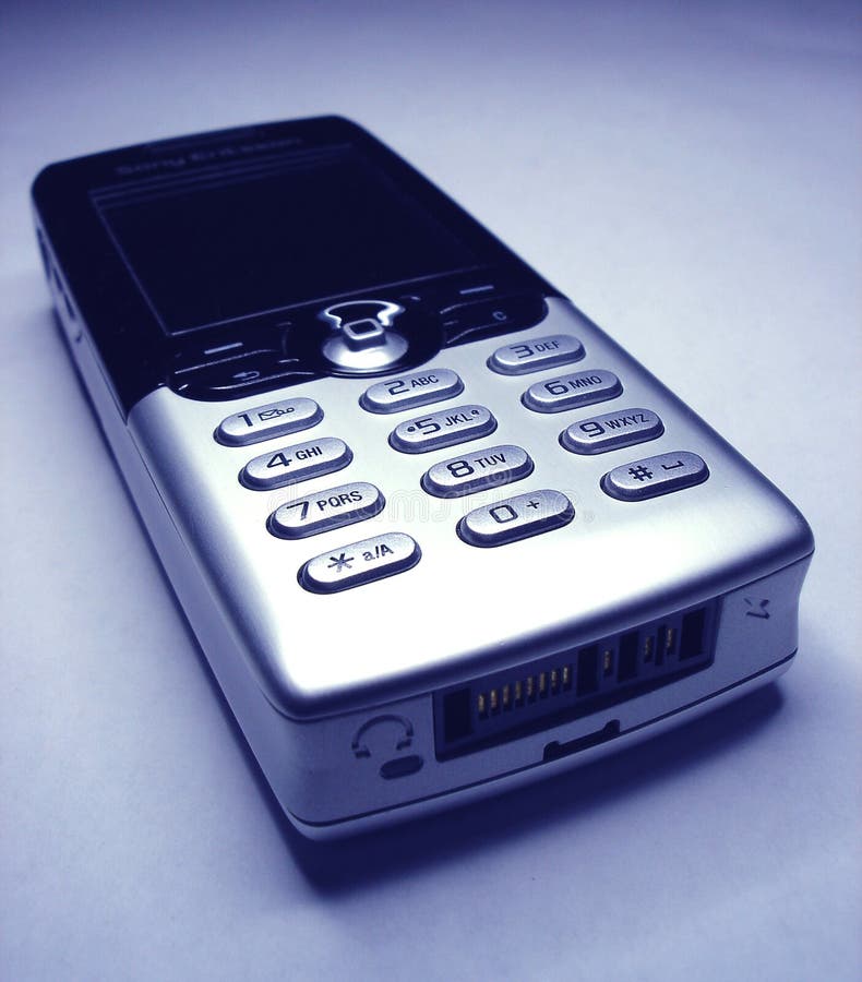 Cell Phone - bottom left stock image. Image of mail, input - 7292965