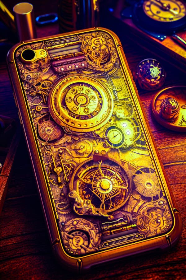 Cell Phone Case with Clock Design on the Front and Side of it ...