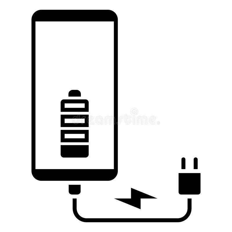 Cell Phone Battery Charging Icon Stock Illustrations – 2,841 Cell Phone ...