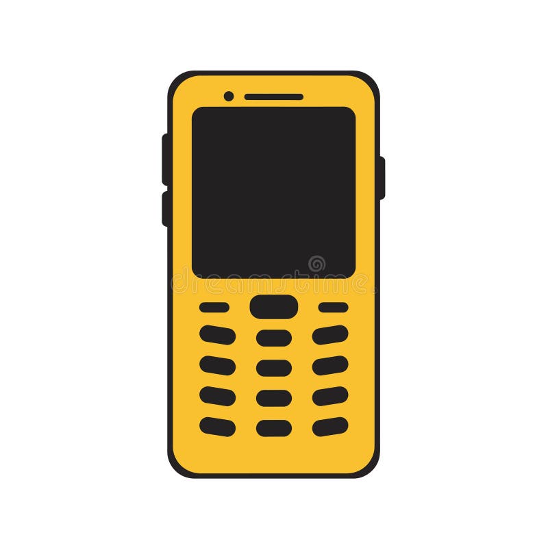 Cell phone clipart stock vector. Illustration of equipment - 372054951