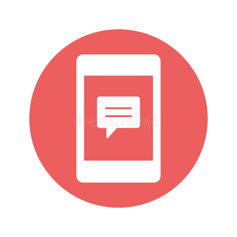 Cell Phone Conversation Vector Icon Which Can Easily Modify or Edit ...