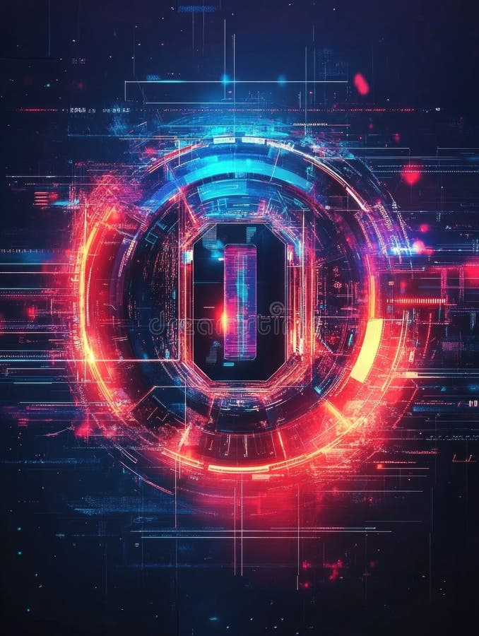 A Cell Phone with a Glowing Circle on Top, Possibly Indicating a ...