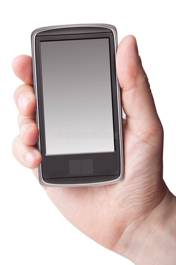 Cell Phone in Hand stock image. Image of portable, cellphone - 17022613