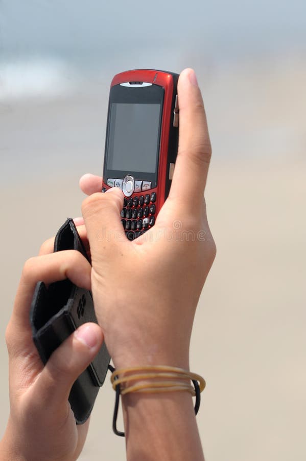 Cell phone in hand stock photo. Image of keypad, hand - 6255502