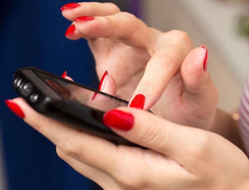 Cell phone in hand stock image. Image of call, phone - 88013495