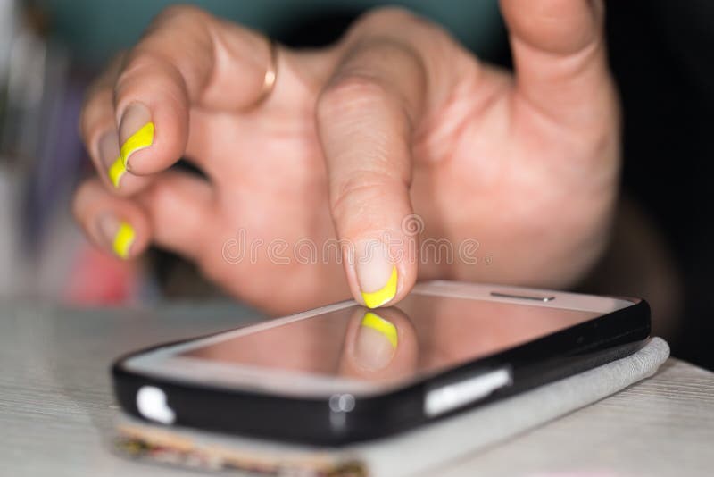 Cell phone in hand stock image. Image of cellular, mobile - 101376005