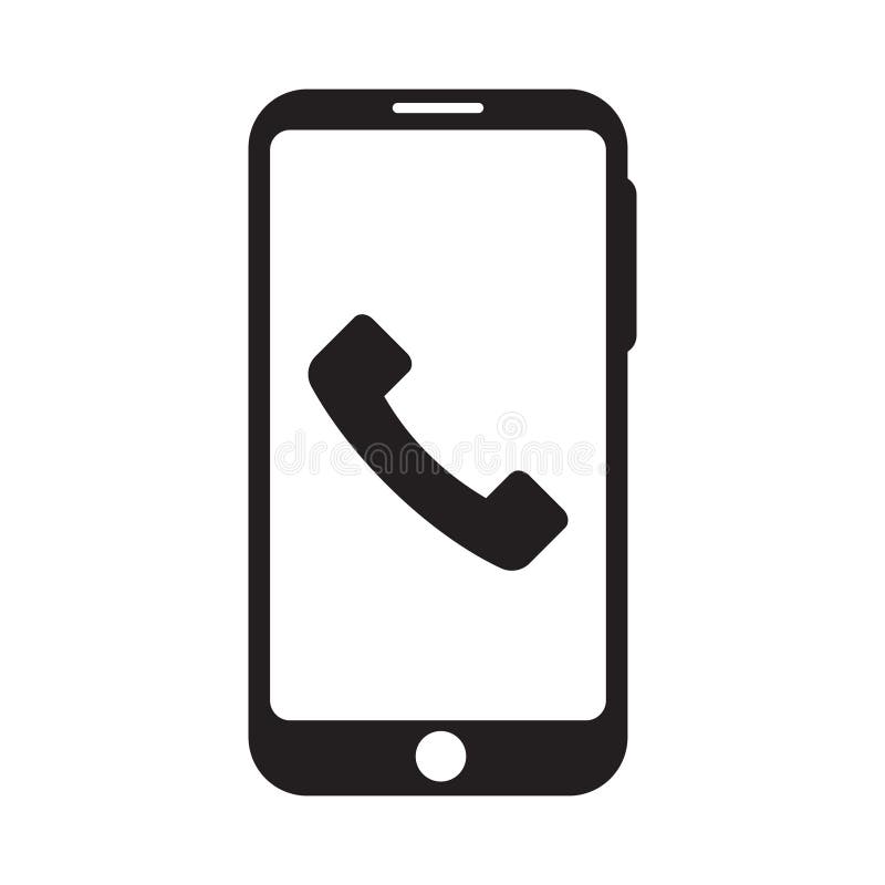 Cell Phone Icon. Vector Illustration Style is a Flat Iconic Cell Phone Symbol Stock de ...
