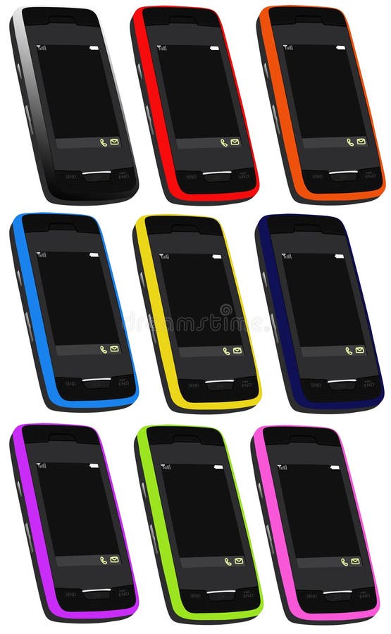 Vector Cell Phone / PDA / GPS Stock Vector - Illustration of emai ...