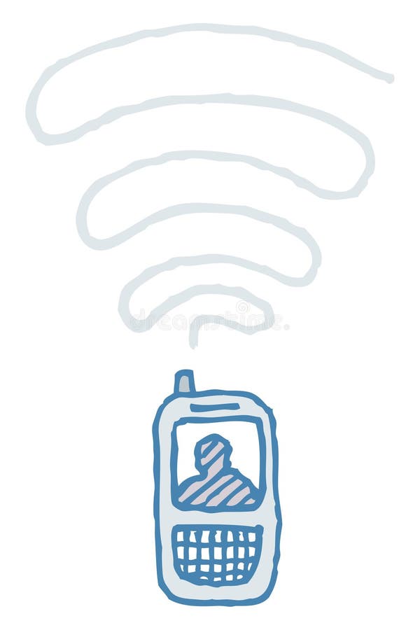 Cell phone illustration stock illustration. Illustration of phone ...