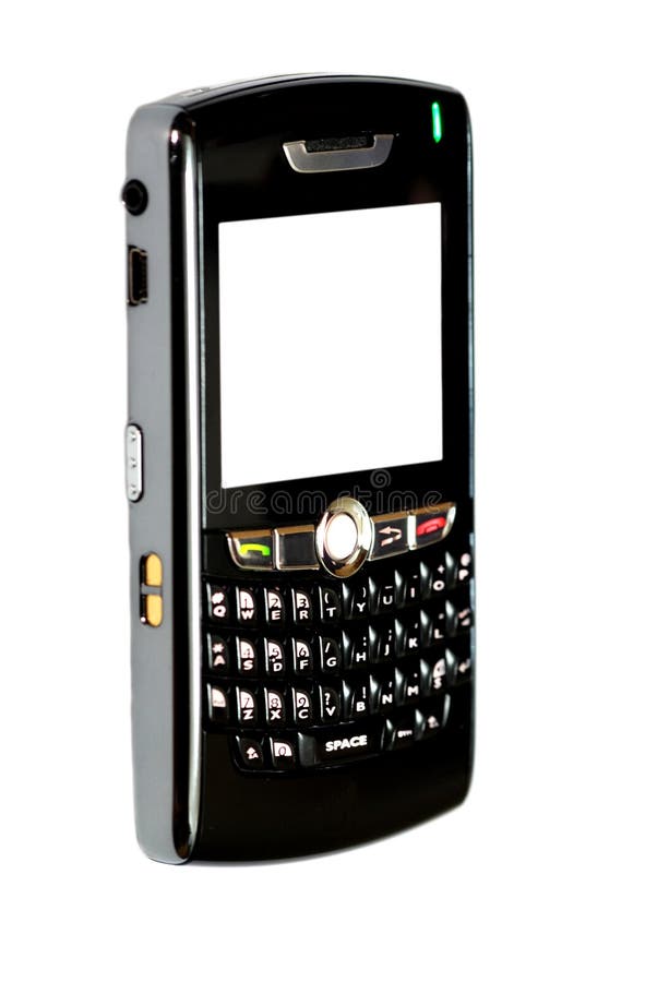 Cell phone isolated stock photo. Image of call, black - 12746646