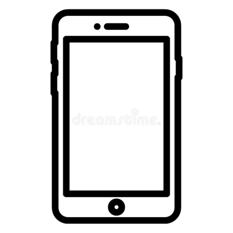 Cell Phone Isolated Vector Icon Fully Editable Stock Vector ...