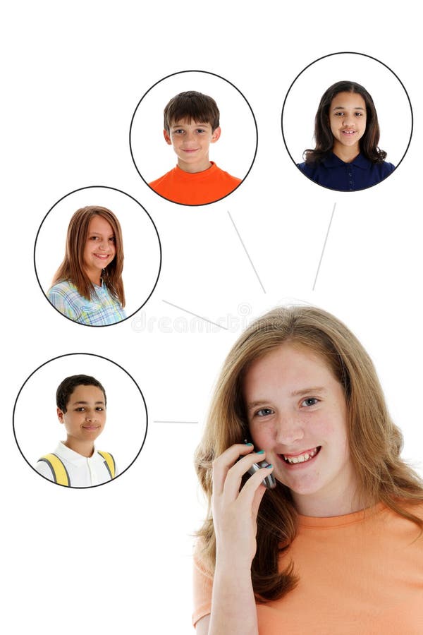 Cell Phone Network stock image. Image of female, talk - 20931945