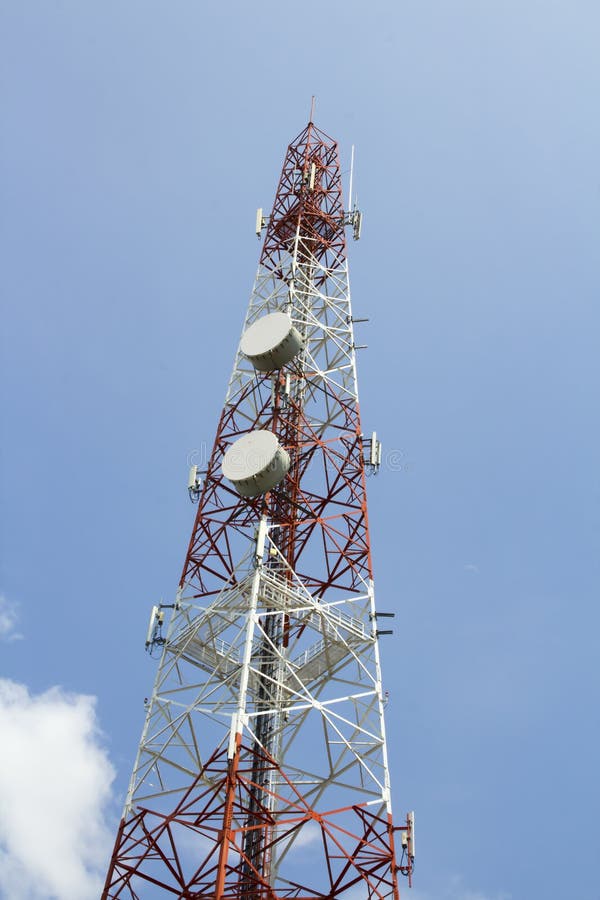 Cell phone network tower stock image. Image of clear - 52159001