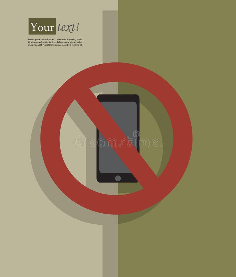 No Cell Phones Sign Stock Illustrations – 317 No Cell Phones Sign Stock ...