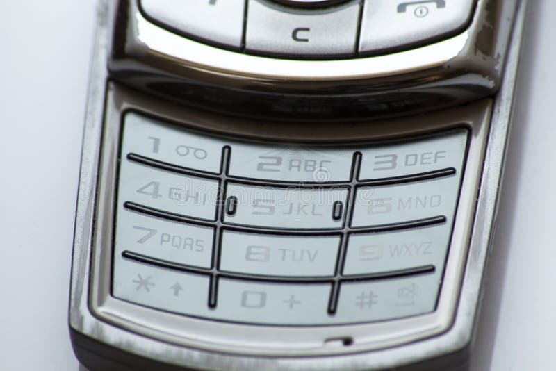 Cell Phone Numeric Keyboard Stock Image - Image of number, keyboard ...