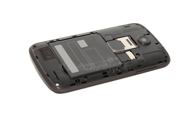 Cell phone disassembled. stock photo. Image of cellular - 12581248