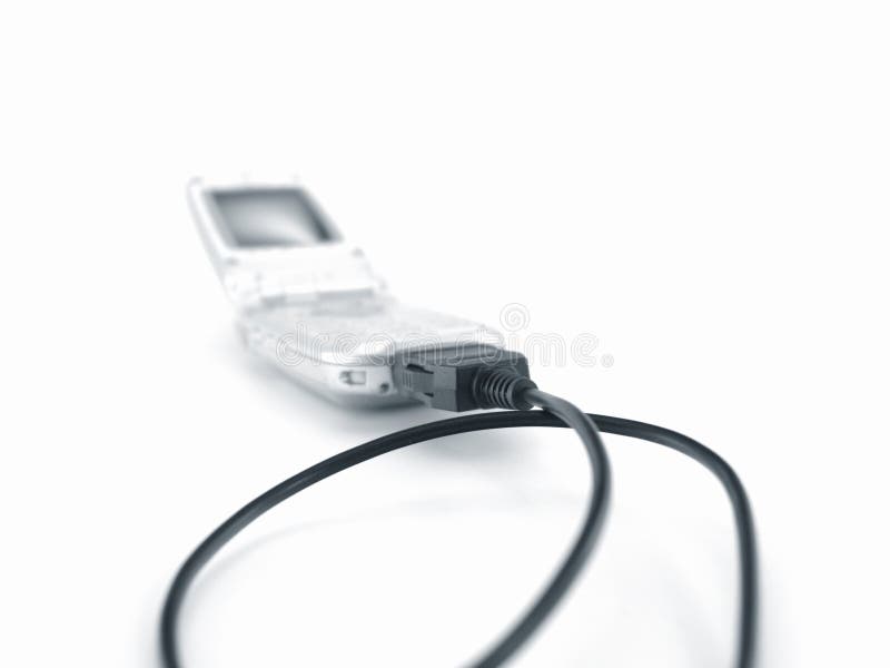 Cell Phone with Power Supply Stock Photo - Image of electricity ...