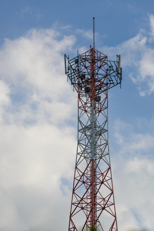 Cell phone signal station stock image. Image of phone - 41983857