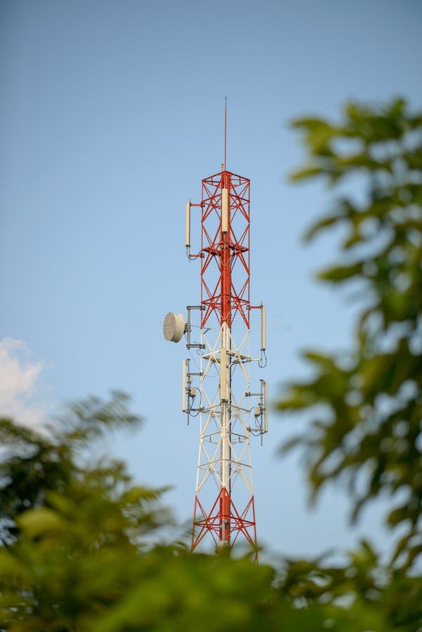 Cell phone signal station stock photo. Image of technology - 41983906
